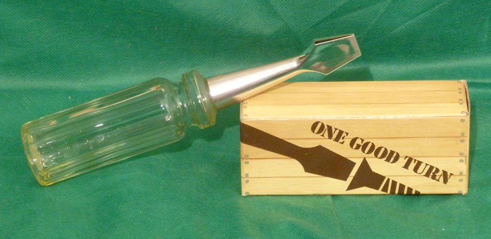 Avon Vintage Screwdriver Decanter Bottle Perfume Cologne One Good Turn
