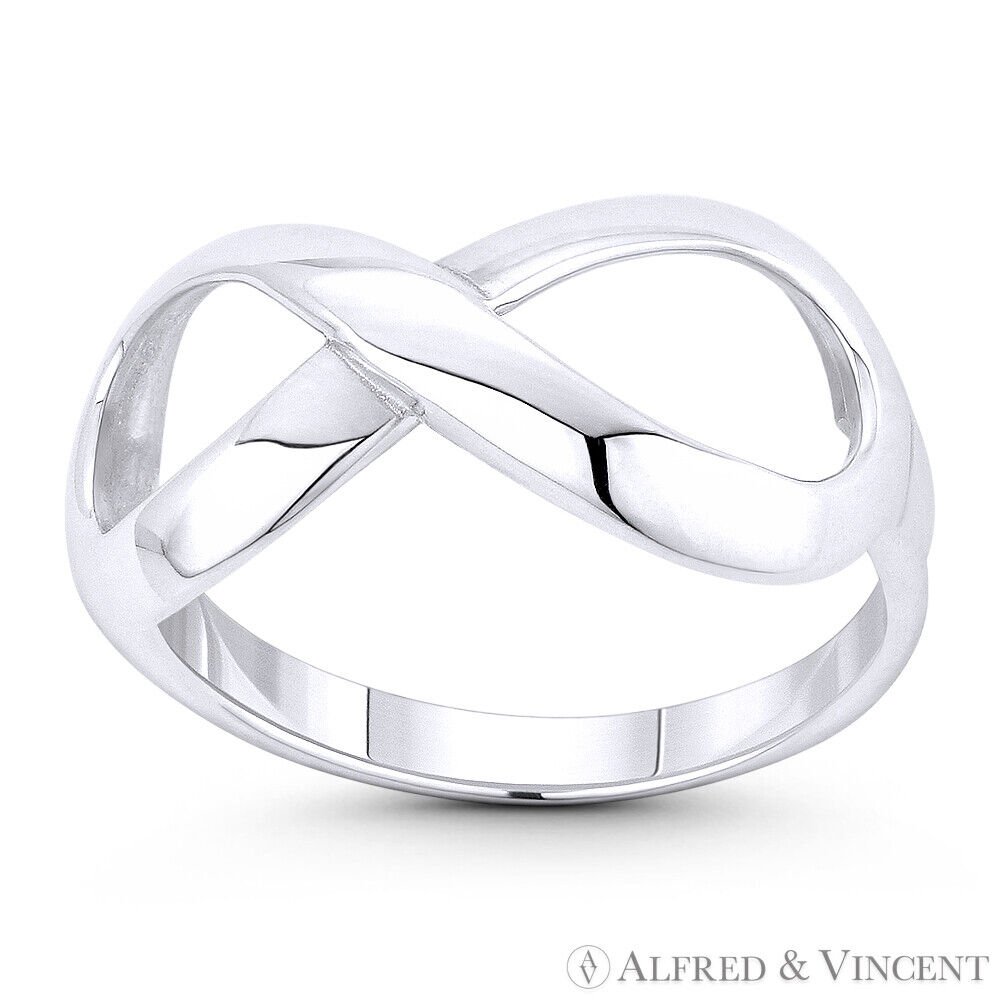 Infinity Forever Symbol / Figure 8 Luck Charm .925 Sterling Silver ...