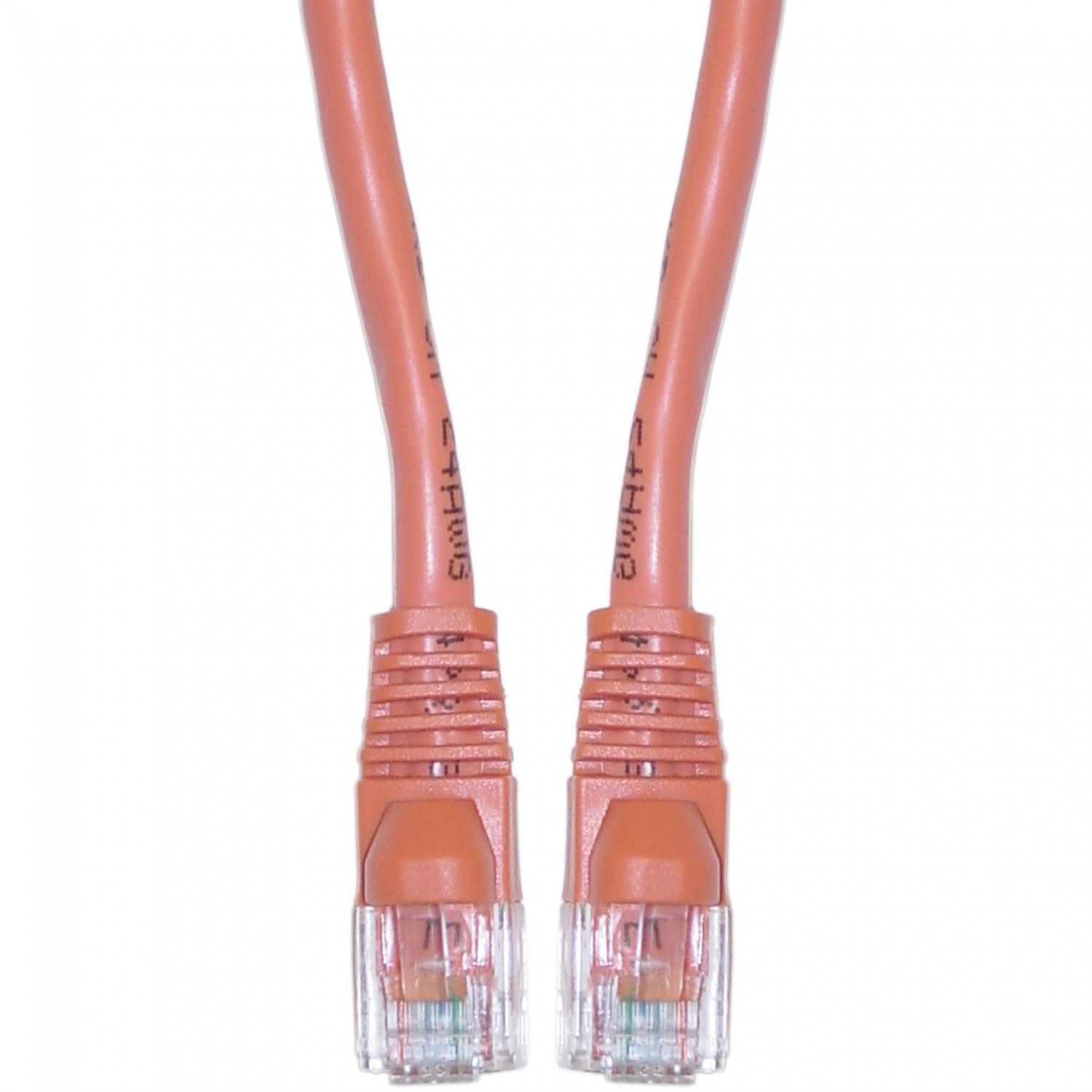 3ft Cat6 Orange Ethernet Crossover Cable, Snagless/Molded Boot 10X8-33303