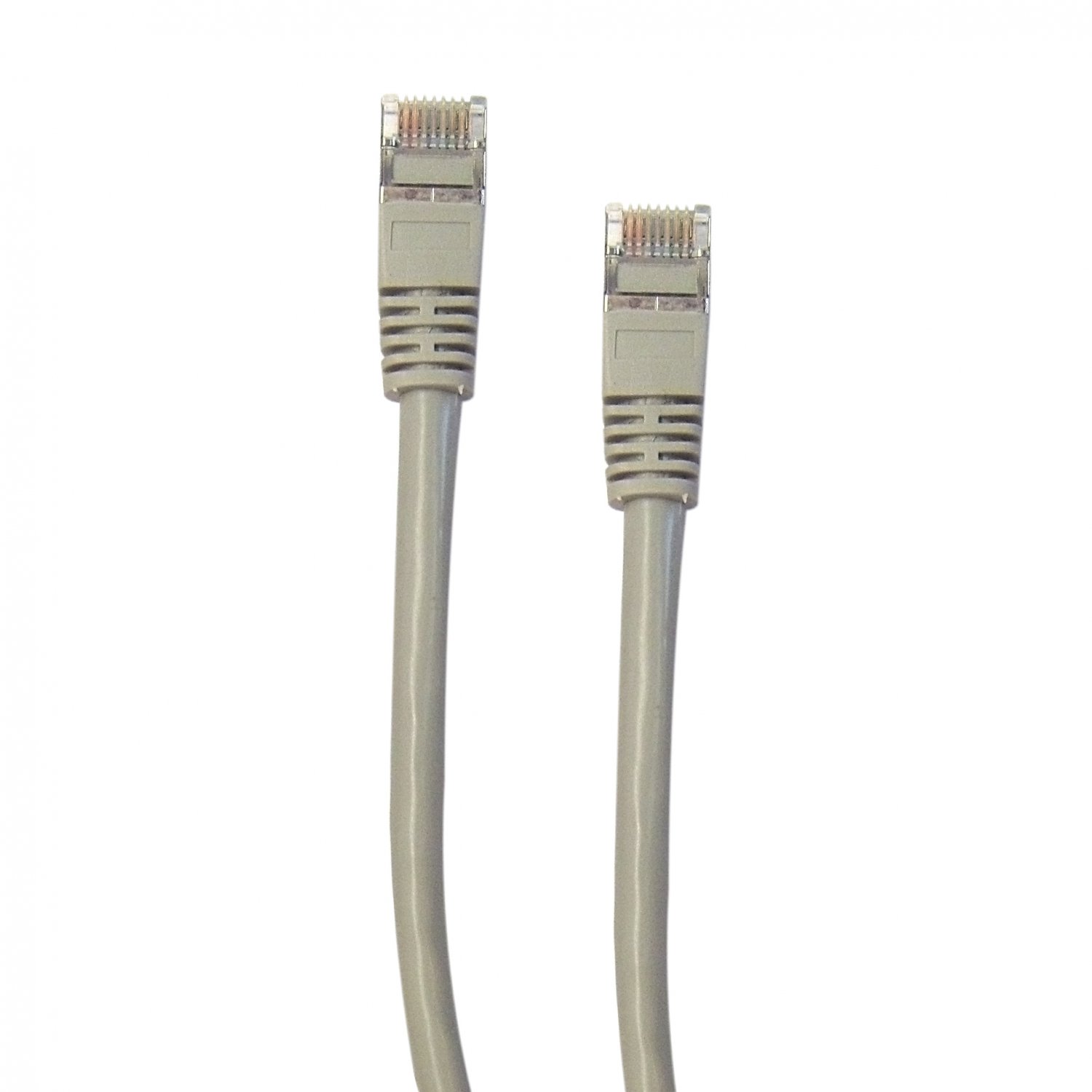 Shielded Cat5e Gray Ethernet Cable, Snagless/Molded Boot, 3 foot