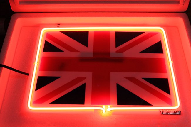 TANBANNER Neon sign English Flag NEON LIGHT D011