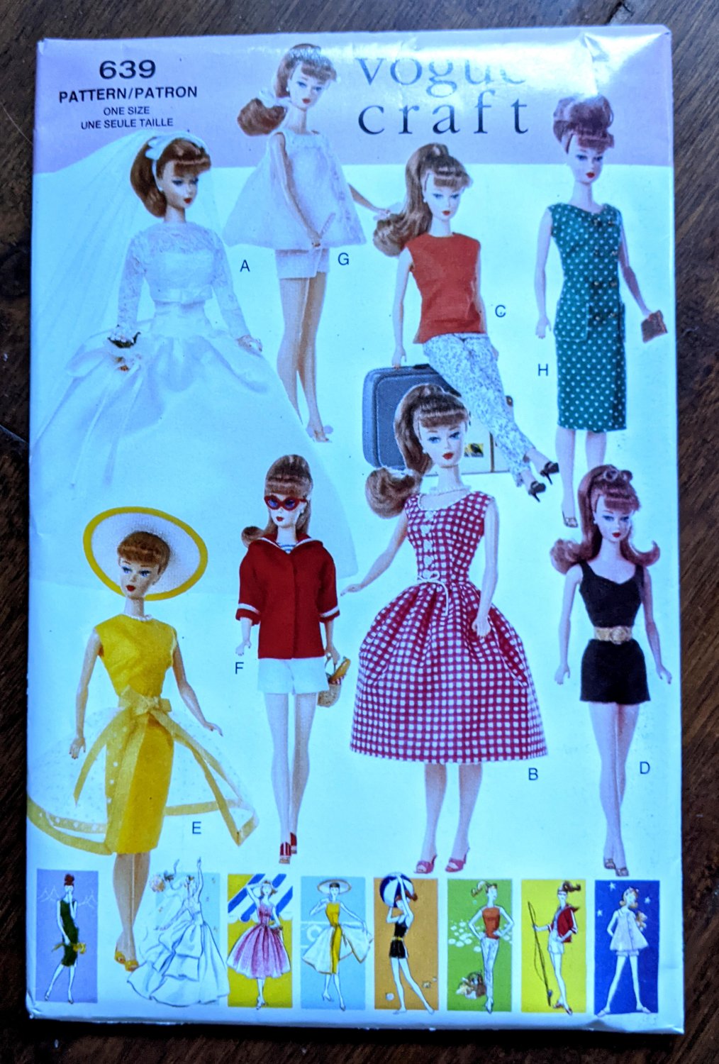 VOGUE Retro Barbie Doll Pattern 639 1998 NOS