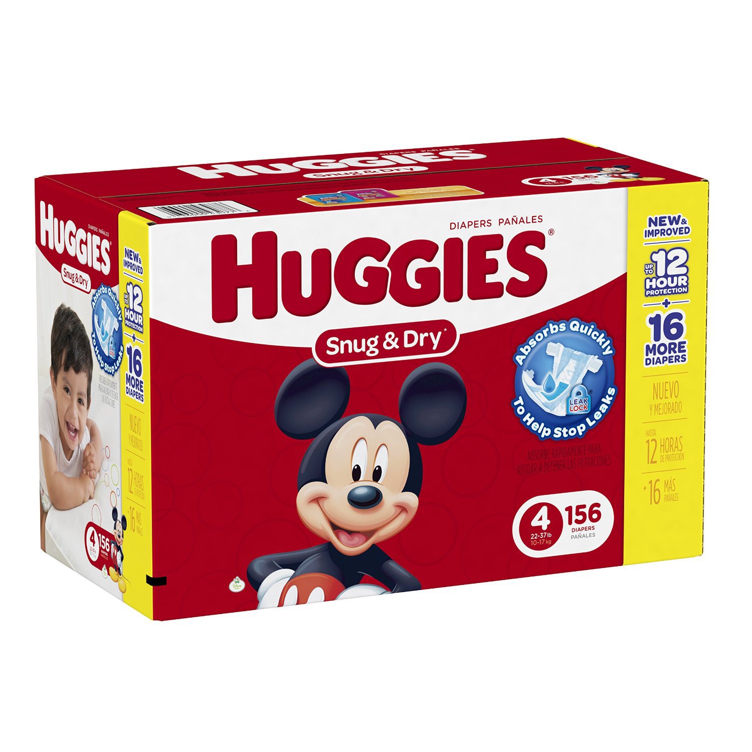 Huggies Snug & Dry Diapers Size 4 - 156 Count (FREE SHIPPING)