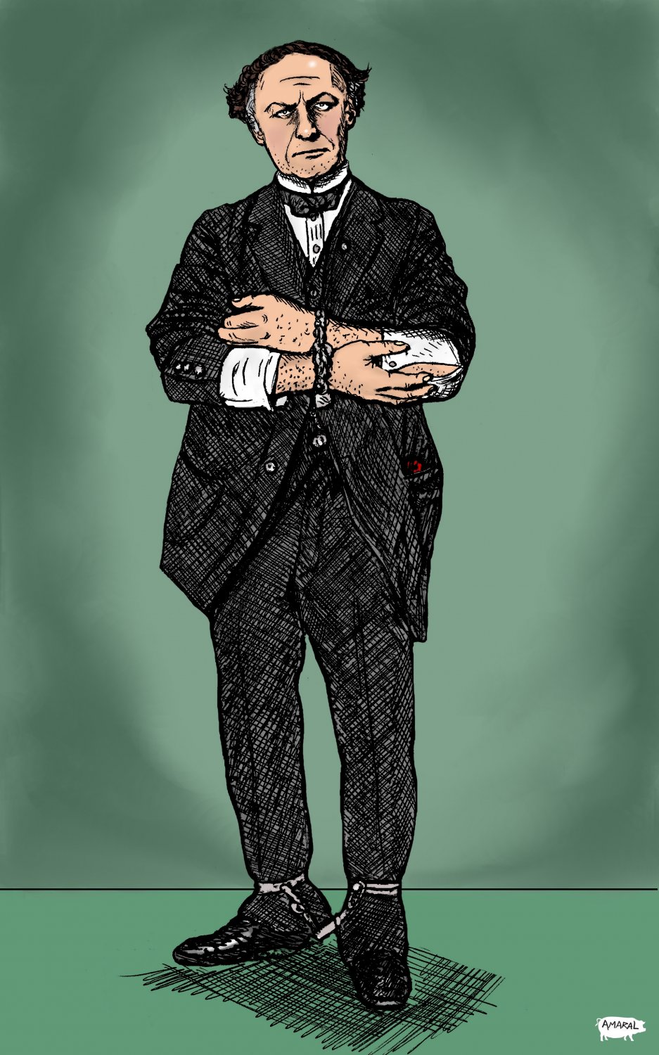 Houdini Amaral Cartoons Poster