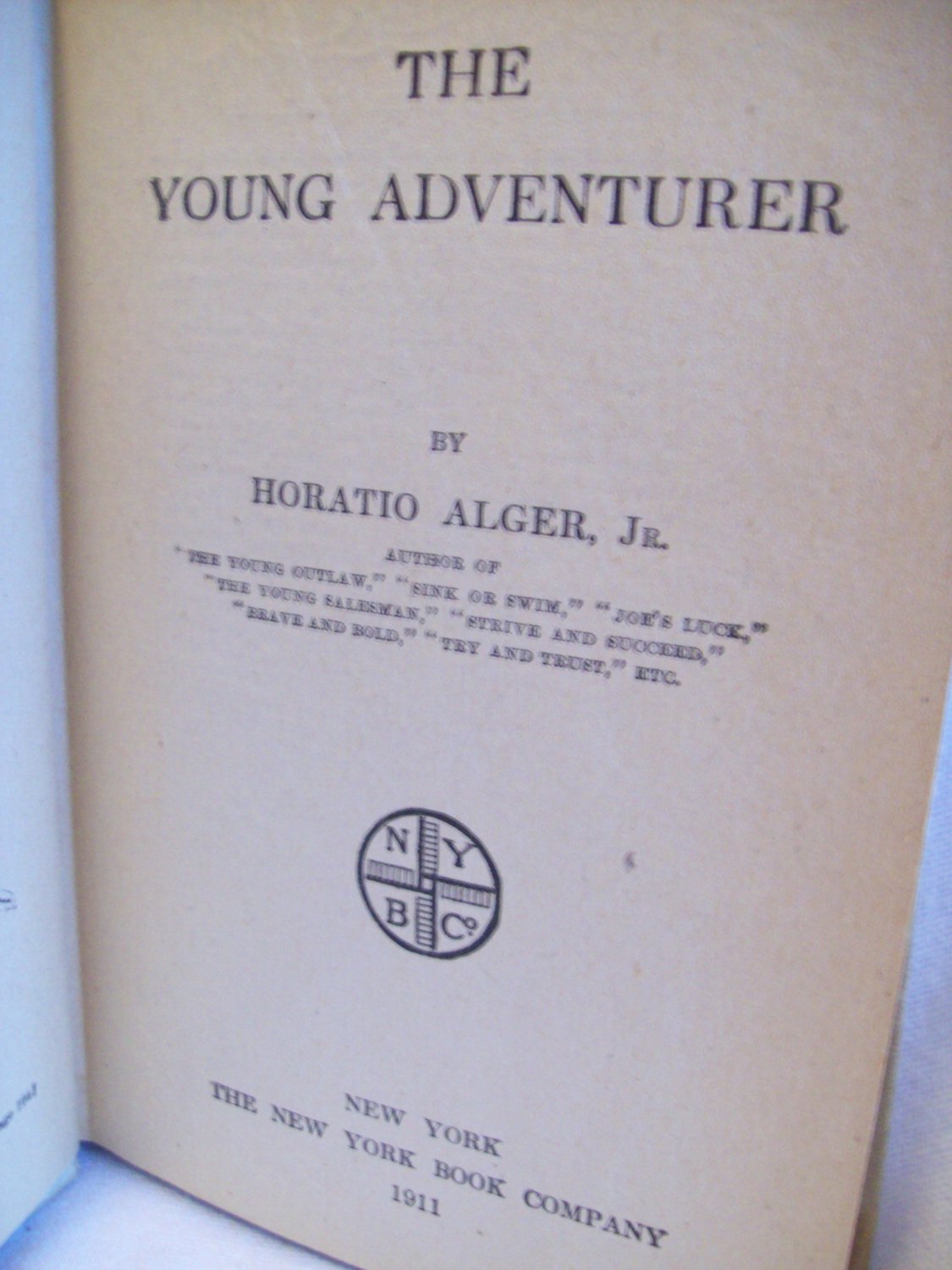 The Young Adventurer. Horatio Alger, Jr. author. Illustrated. Alger ...
