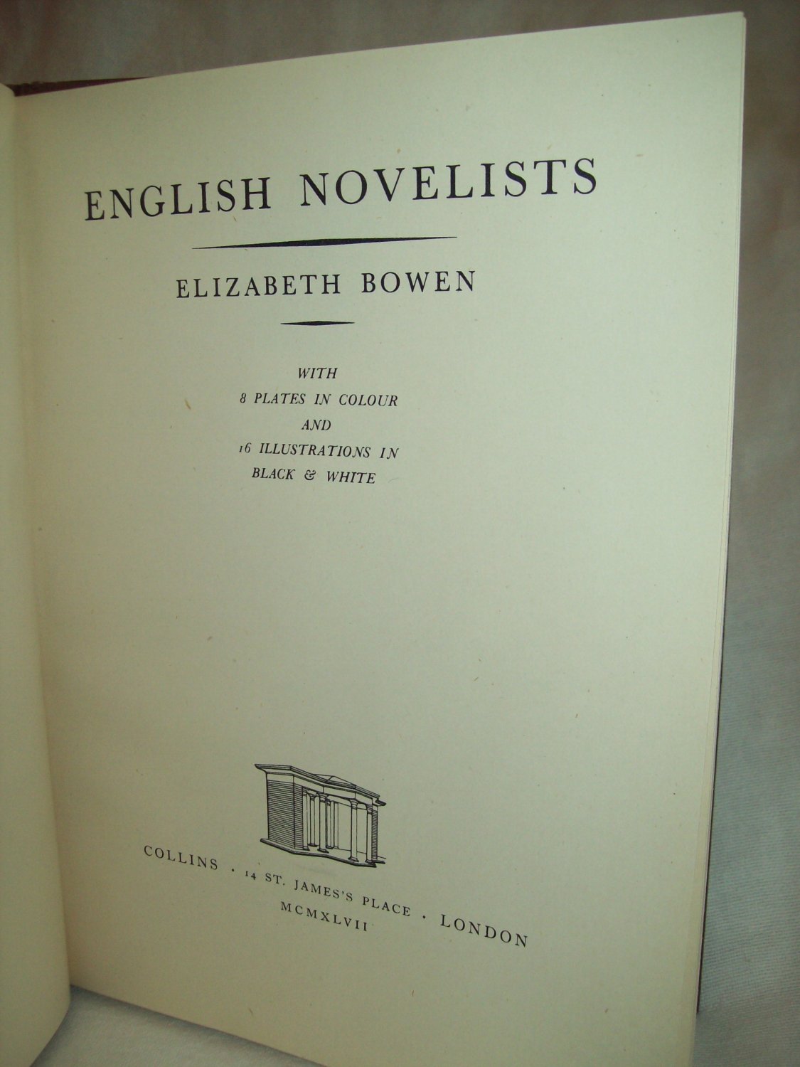 English Novelists. Elizabeth Bowen, author. Illustrated. 1st Edition ...