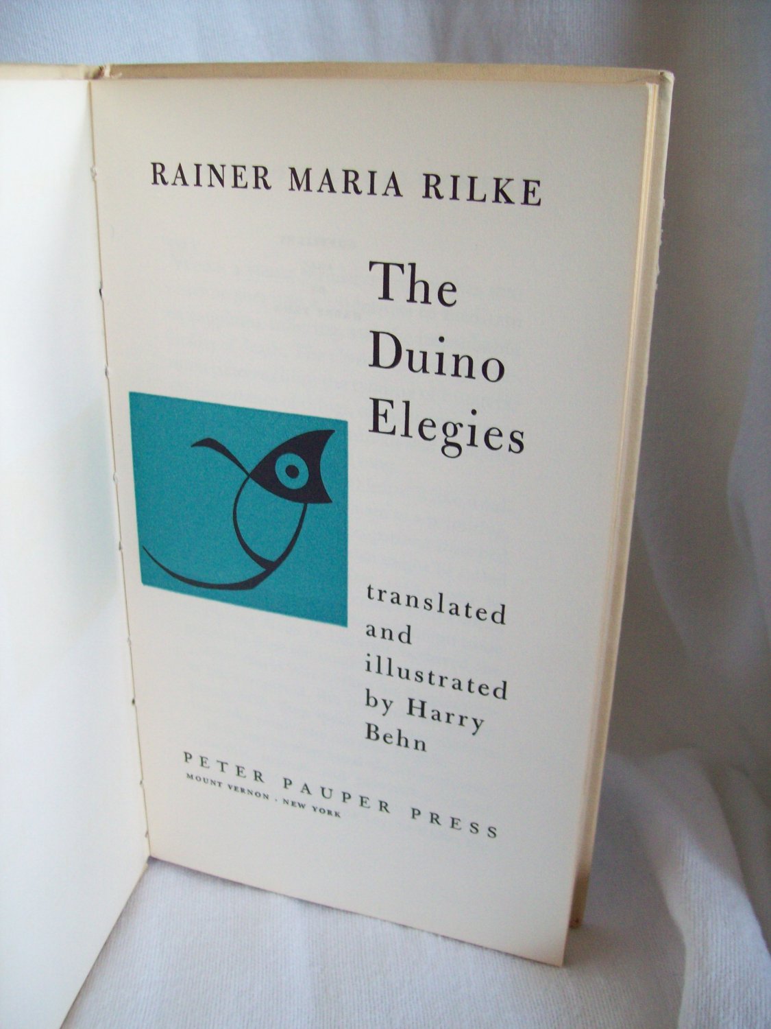 The Duino Elegies Rainer Maria Rilke Author Peter Pauper Press