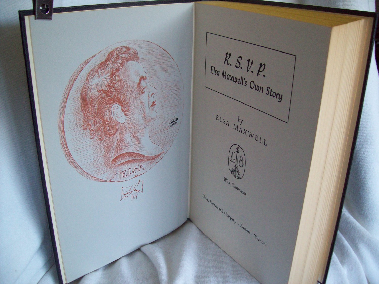 R. S. V. P. Elsa Maxwell's Own Story. Elsa Maxwell, author. Illustrated ...
