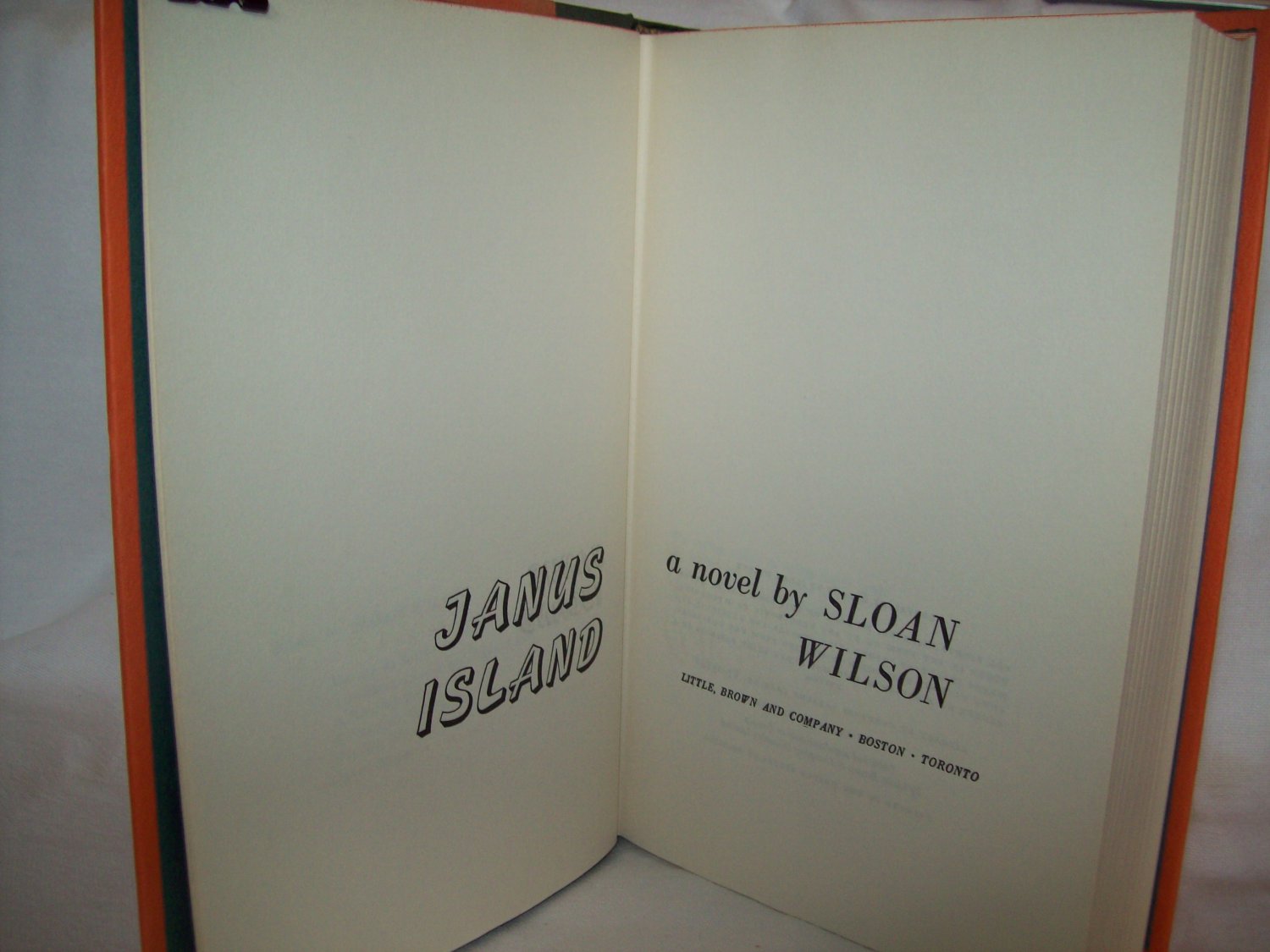 Janus Island. Sloan Wilson, author. 1st American Edition, 1st Printing ...