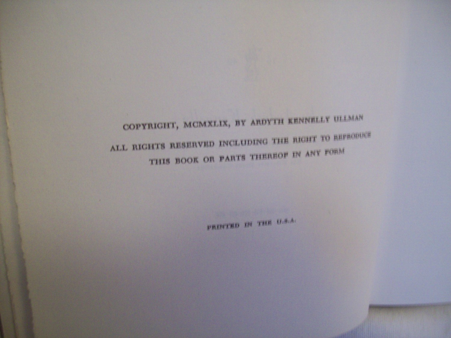 The Peaceable Kingdom. Ardyth Kennelly, author. Early BC Edition. VG+/VG