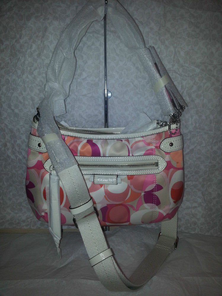 NWT Coach Daisy Signature Kaleidoscope Print Small Shoulder Handbag ...