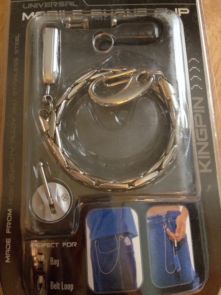 Universal Chain Smartphone Cell Phone Clip Holder By Rivet Kingpin