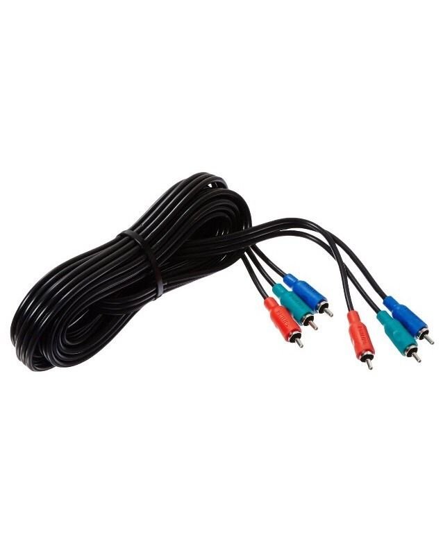Phillips Component Video Cable TV DVD SAT 12ft 3.6m Nickel Plated ...