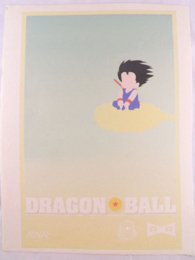 Dragon Ball Z Poster Anime Goku Japan Art Print x 12x16 Print rough ...