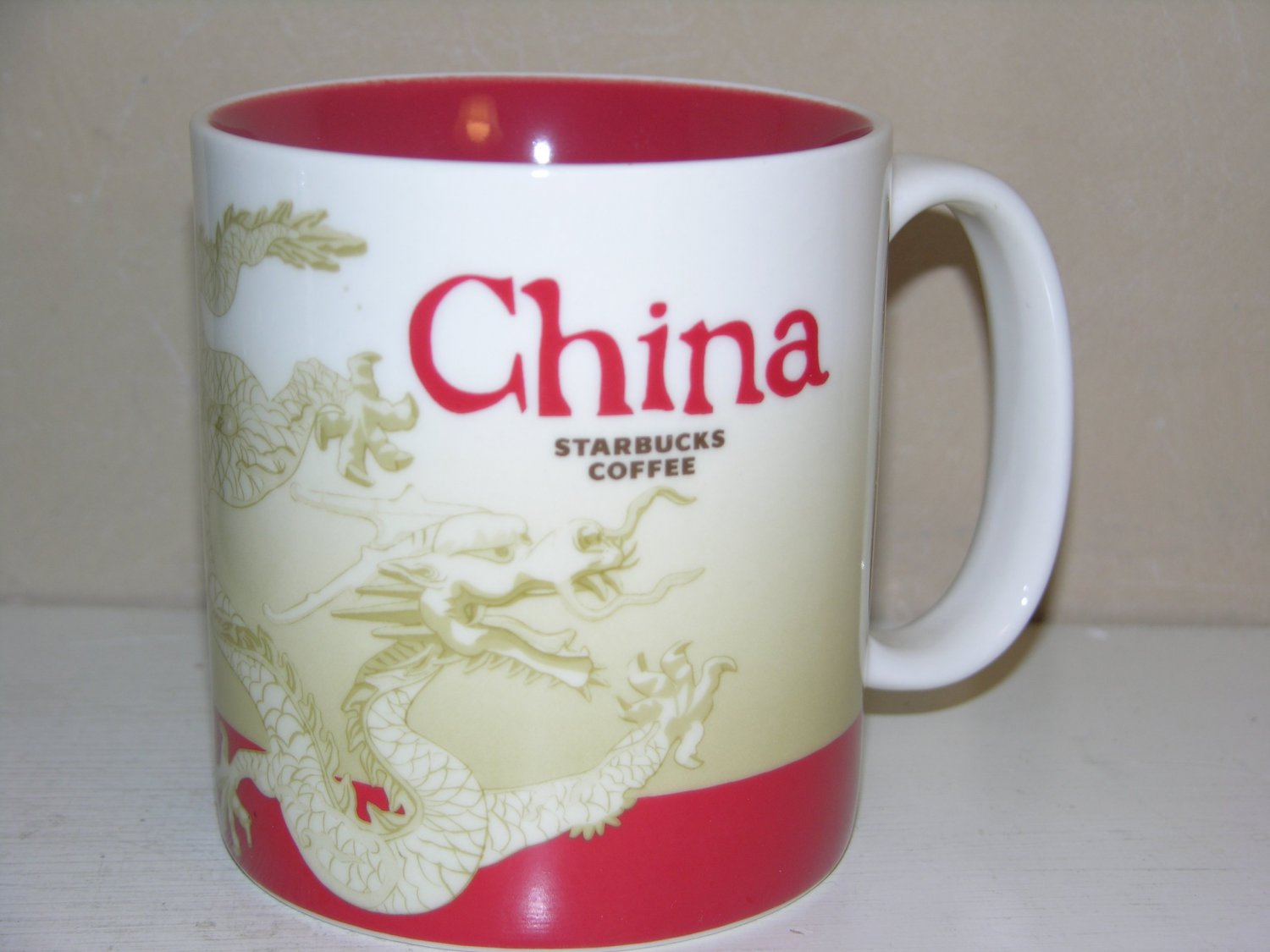 Starbucks China Mug Icon Global Red Dragon Coffee Oz Cup Series 16 City ...