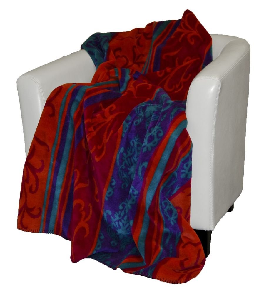 Denali Tapestry/Magenta Throw 50x60