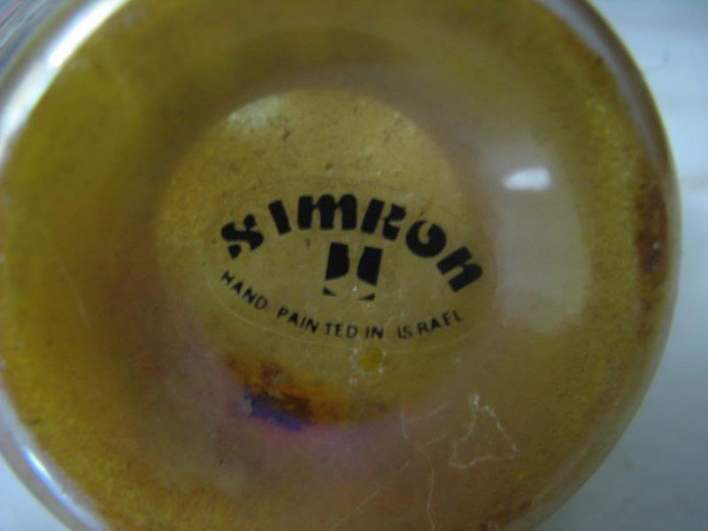 ANCIENT ROMAN STYLE HANDMADE GLASS VASE by SIMRON ISRAEL