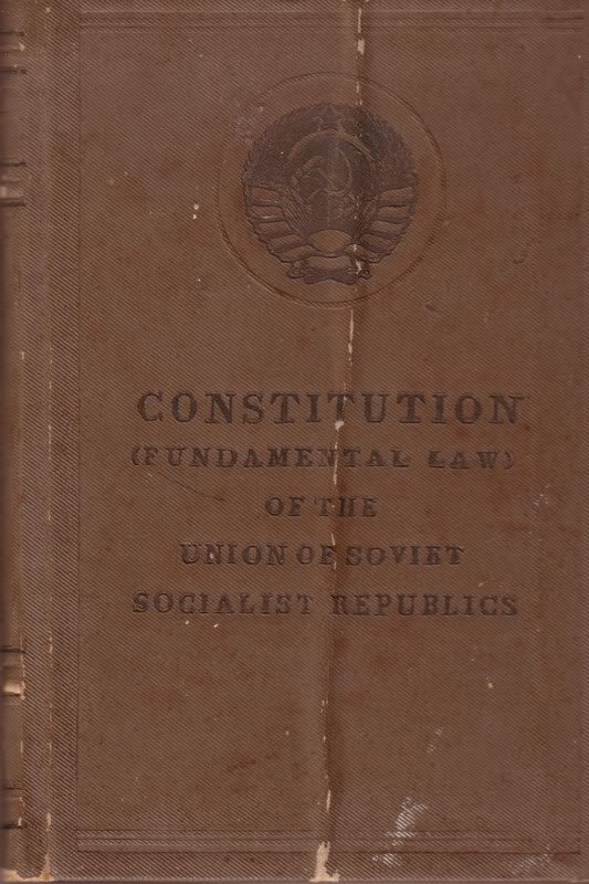 USSR STALIN RUSSIAN SOVIET CONSTITUTION FUNDAMENTAL LAW 1936 1st EDIT.