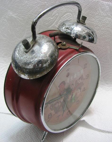 RARE CHINA ALARM CLOCK MAO ZEDONG COMMUNIST REVOLUTION