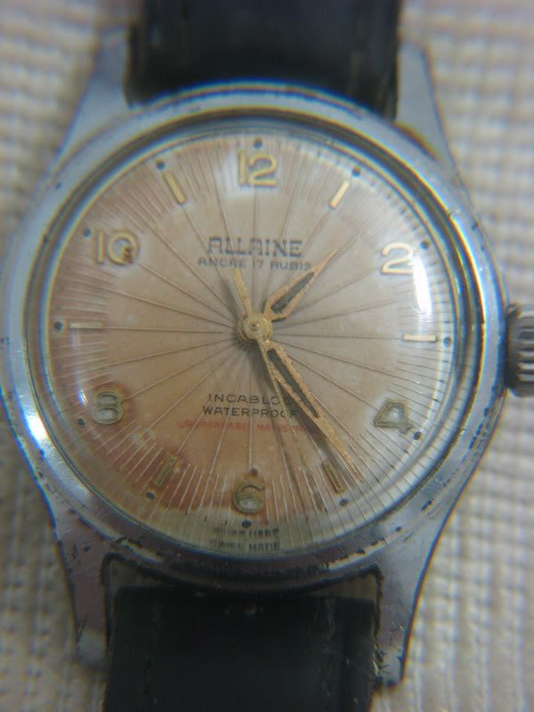 Vintage Swiss ALLAINE 17 jewels men's watch