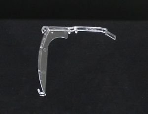 3 QTY: Vertical Blind Valance Clip for channel panel style Valance /Clear