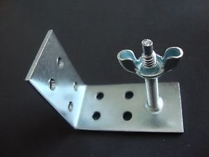 Roman Shade Bracket: "L" Bracket w/wingnut For Roman Shades SMALL OR LARGE