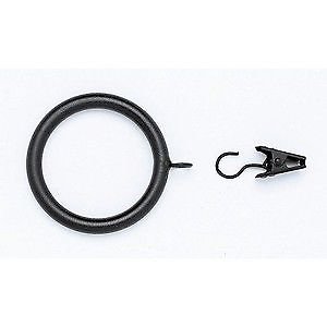 Kirsch Wrought Iron Drapery Ring w/ Eyelet & Removable Clip for 1 ...