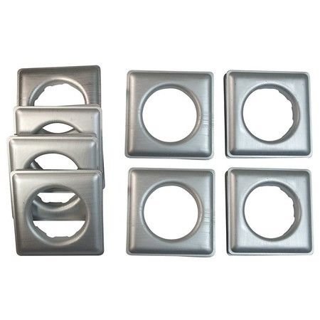 Easy-Set Metal, #12 Square Grommet, 1 9/16", 8 Sets, Frost Silver