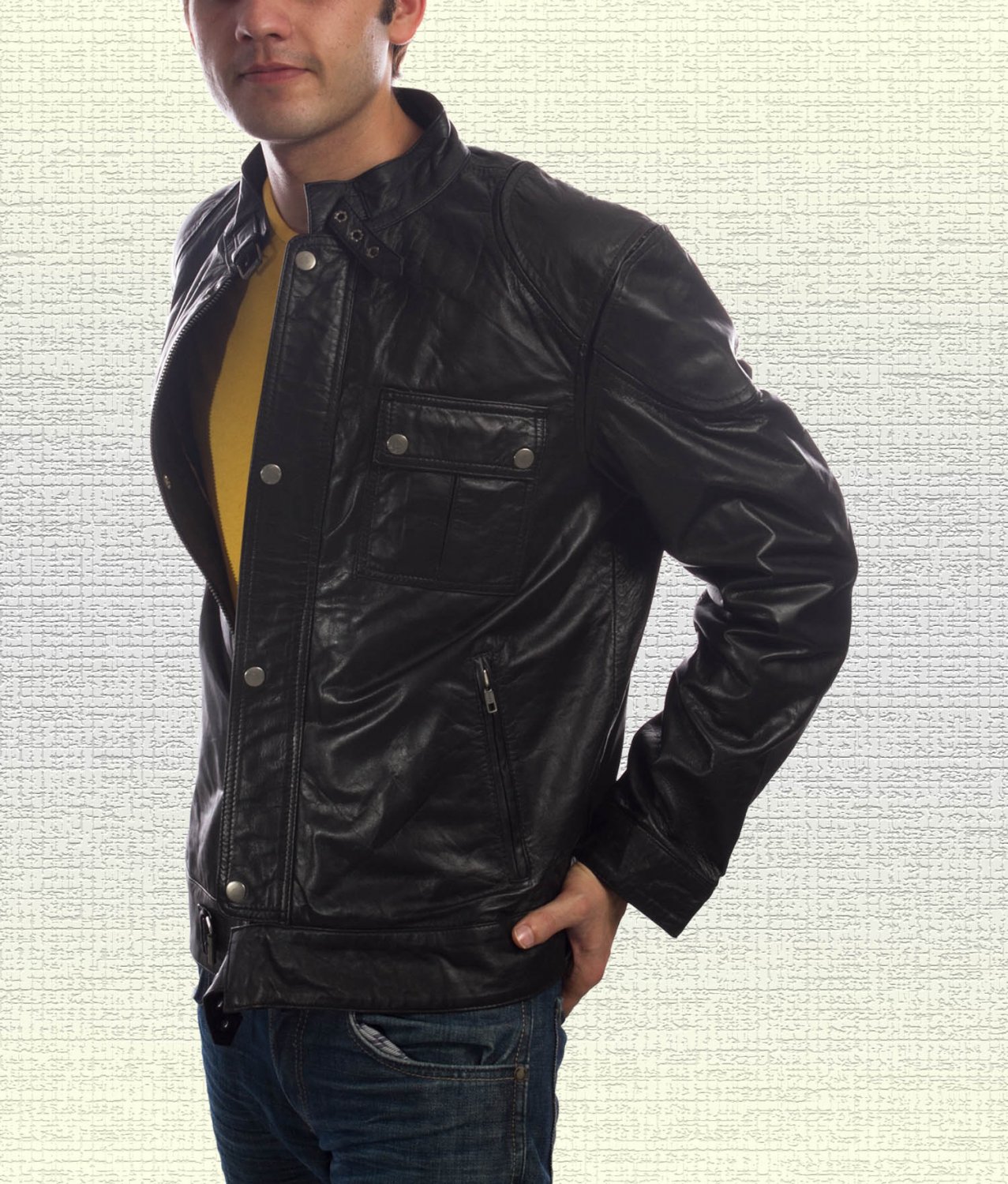 Wanted Wesley Gibson Black Leather Jacket