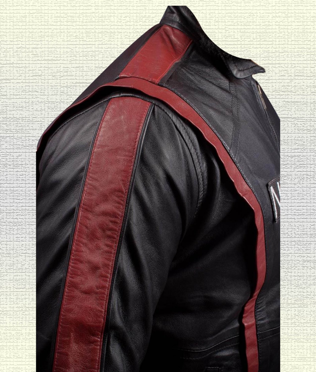 N7 MASS EFFECT 3 LEATHER JACKET 100% Handmade Real Leather Jacke Black ...