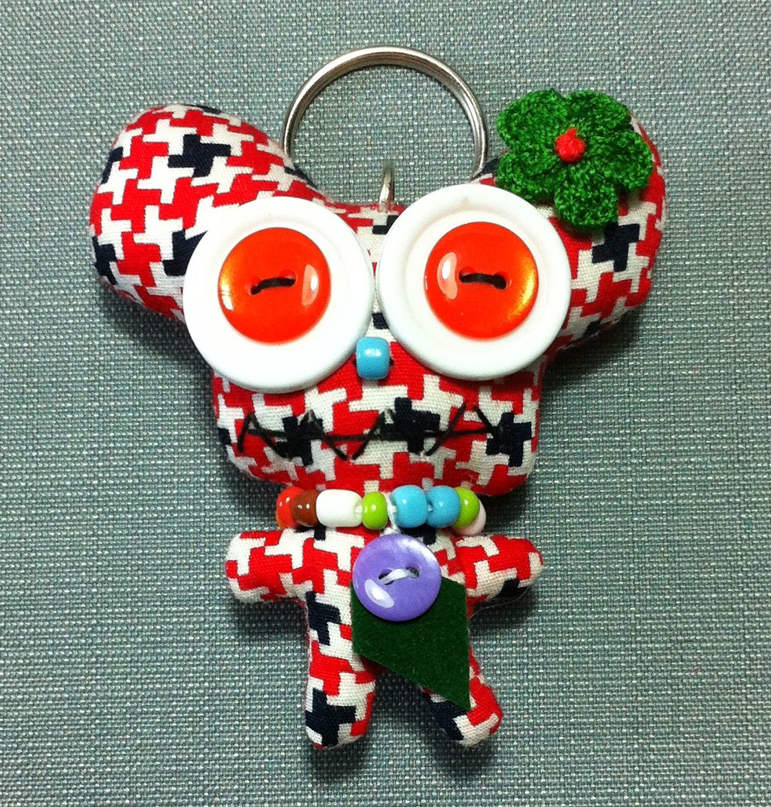 Funky Alien Monster Cute Stars Vintage Fabric Doll Funny Keyring ...