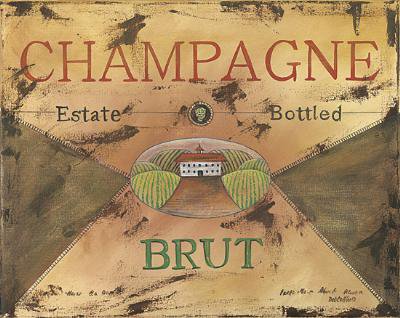 Champagne by Deb Collins 10x8 Art Print Poster 633606