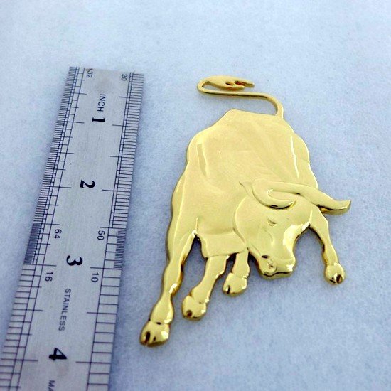 NEW Gold Metal BULL Toro Car Badge Lamborghini