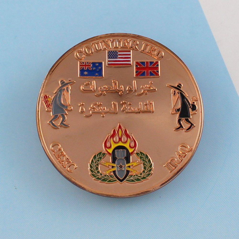 Challenge Coin mad magazine spy vs spy bomb squad special shape