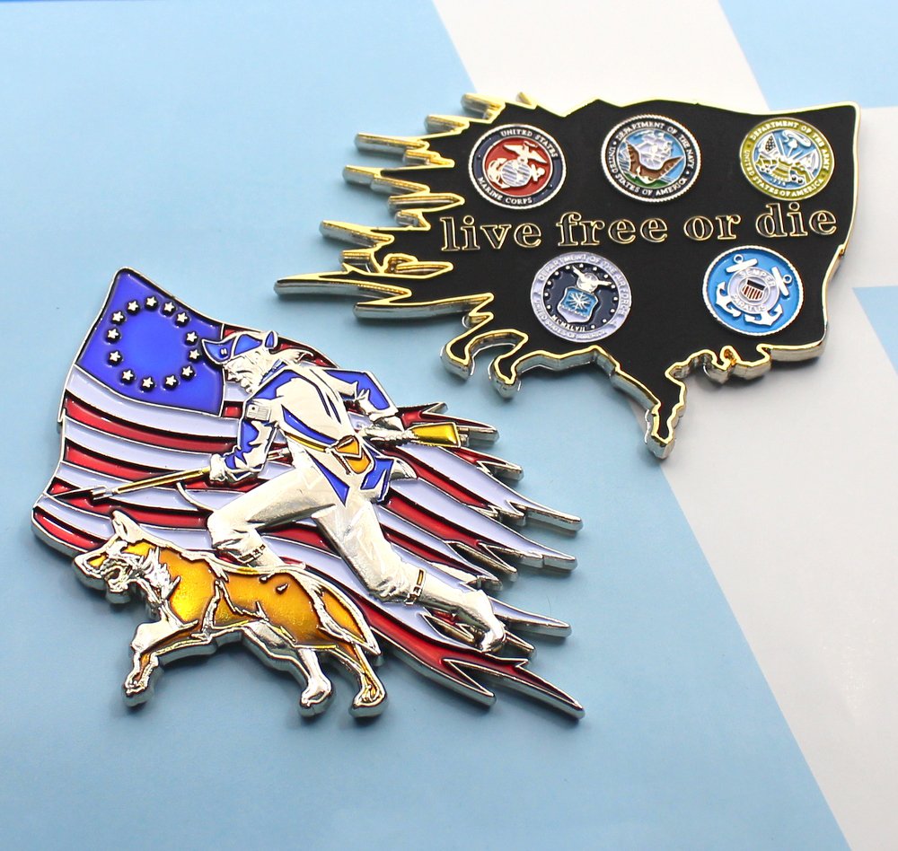 Challenge Coin Department Of Defense Minuteman K-9 Dog 3 Inch