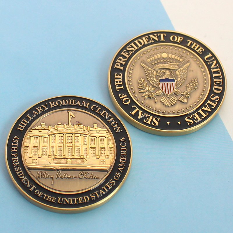 Hillary Clinton Challenge Coin 45th President Of USA Popular Vote box