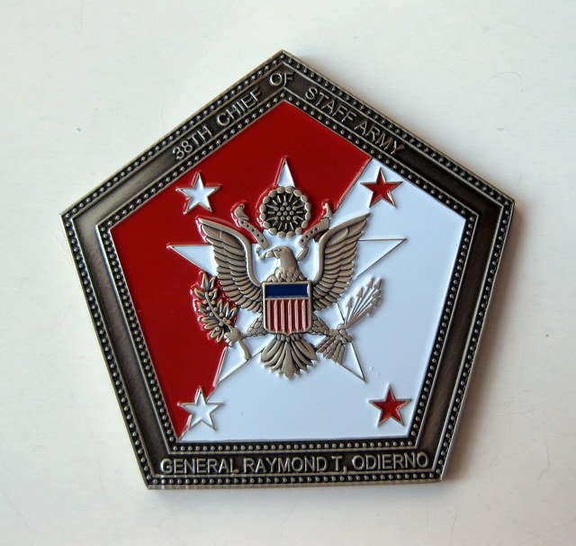 CHALLENGE COIN General Odierno Army Chief of Staff Challenge 5 SIDES