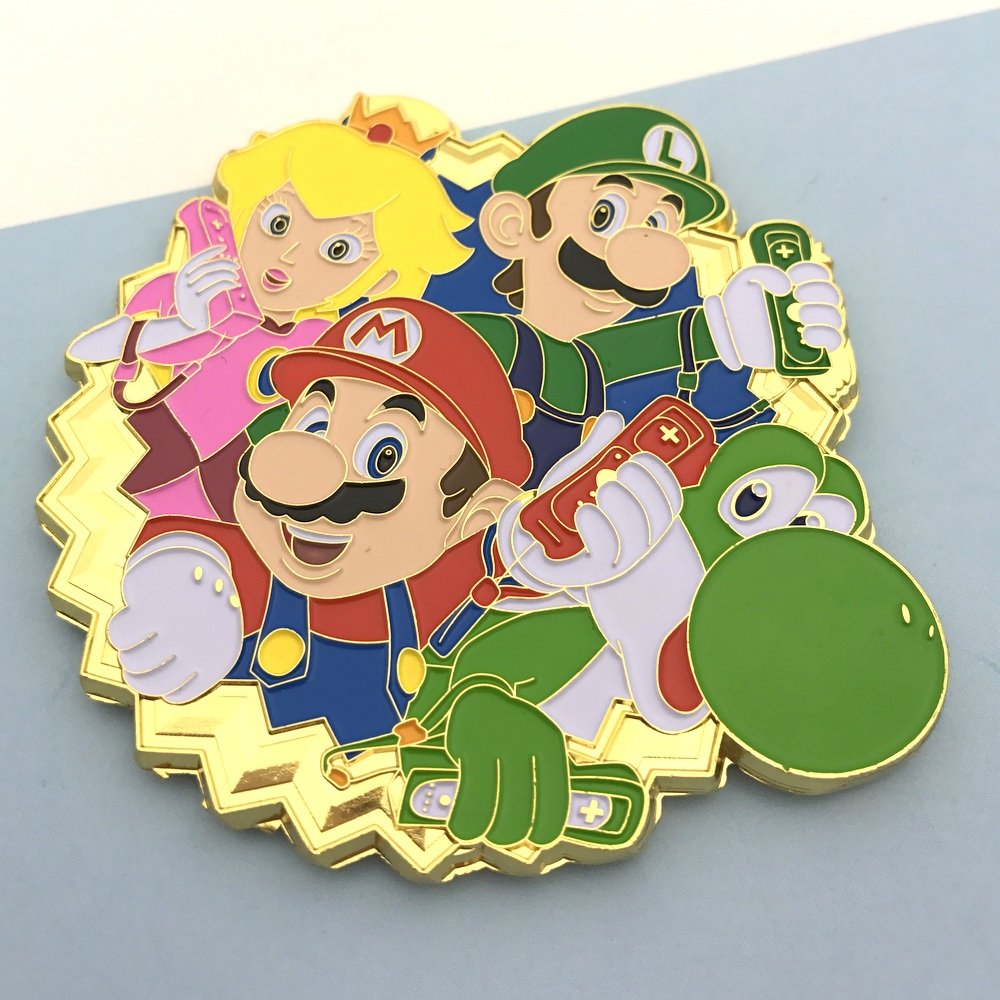 Challenge Coin USN United States Navy Mario Bros Huge 3 Inch