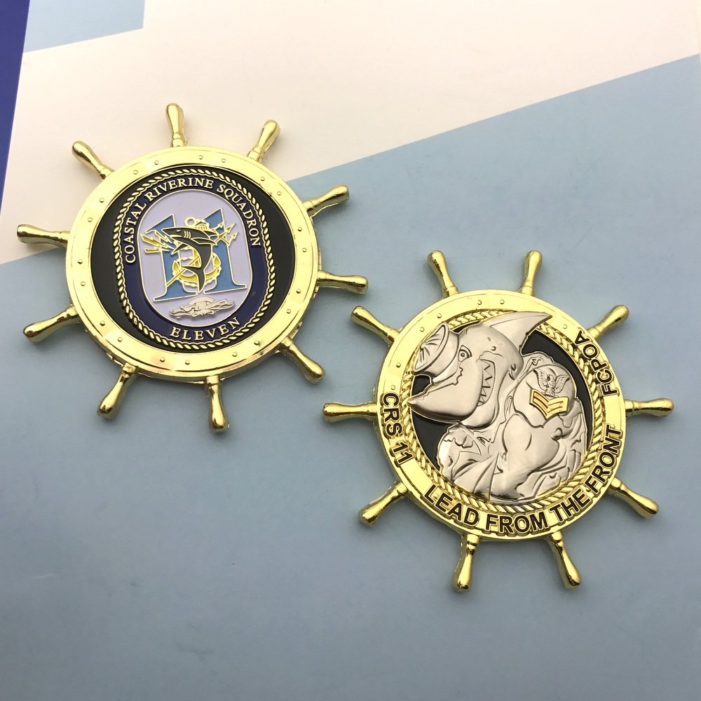 Challenge Coin Coastal Riverine Squadron Eleven Crs 11 Fcpoa Navy USN Ship