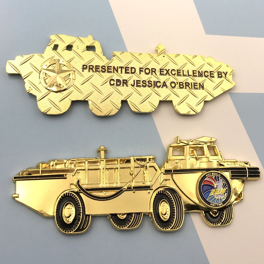 Challenge Coin Beachmaster Unit One (Bmu-1) USN US Navy Beach Amphibious