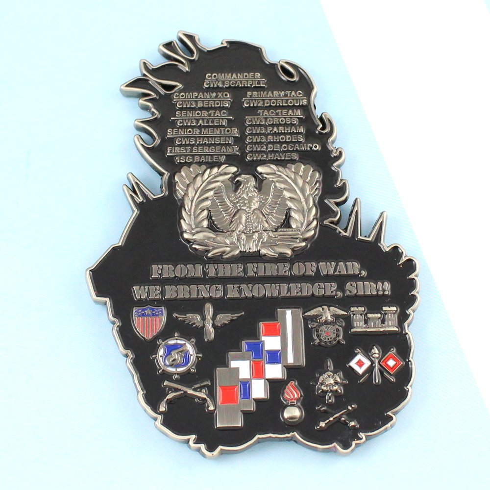 Challenge Coin Military Huge 4 Inch 5 Oz Motorcycle Skull Ghost Riders ...