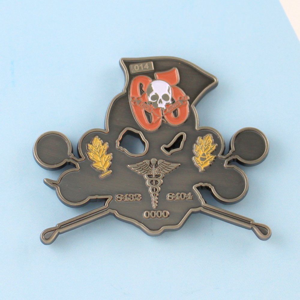 Challenge Coin United States Navy Skull & Dagger Dphs Medic Doctor USN
