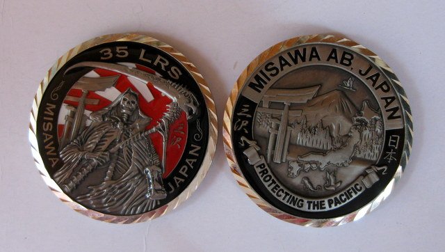 Challenge Coin MISAWA JAPAN Air Base 35 LRS