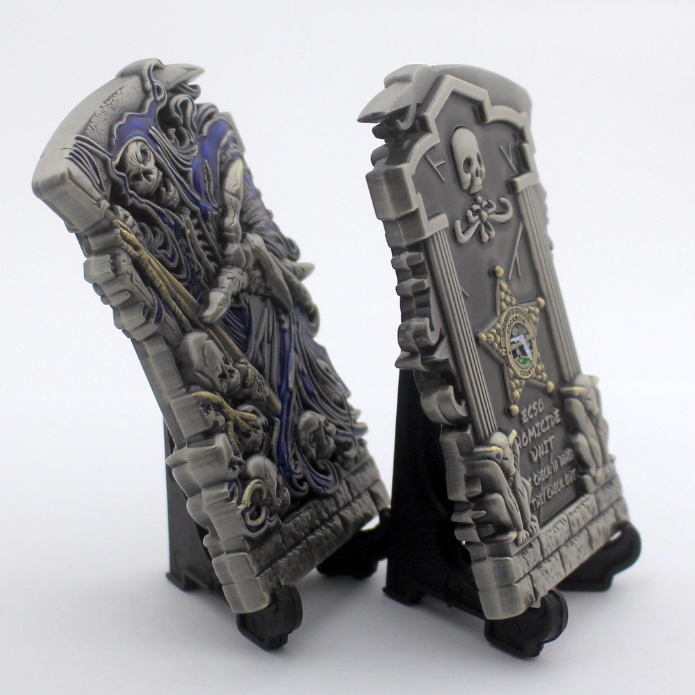 Challenge Coin Police Detective FLA Homicide Task Force Grim Reaper