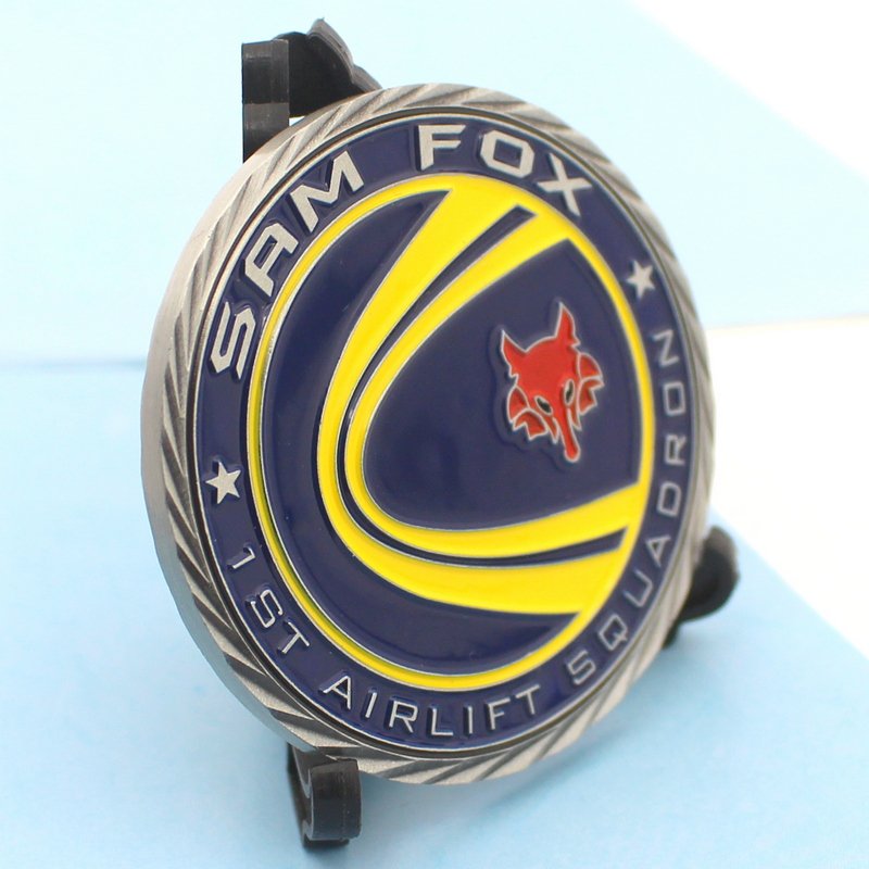 Challenge Coin 1st Airlift Squadron Sam Fox Air Force One 89th Airlift Wing