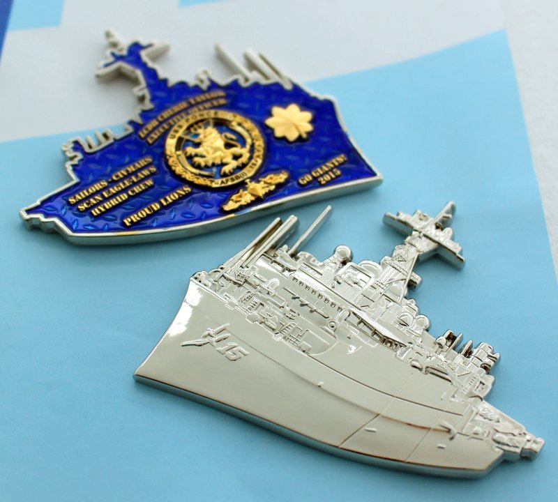Challenge Coin Navy Ship USS Ponce
