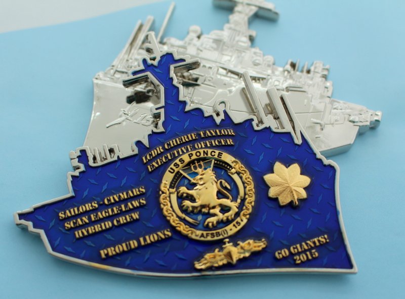 Challenge Coin Navy Ship USS Ponce
