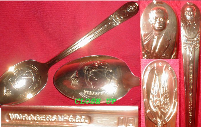 JOHN F. KENNEDY SILVER COLLECTIBLE SPOON a RARE FIND!