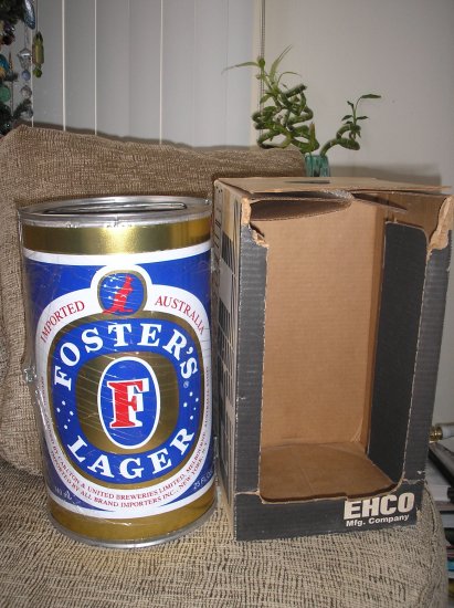 FOSTER'S LAGER BEER CAN OUTDOOR BIG-CAN-DO BARBEQUE CHARCOAL GRILL ...