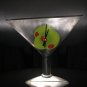 MARTINI GLASS SHAPED COCKTAIL CLOCK with OLIVES for WALL or can stand ...